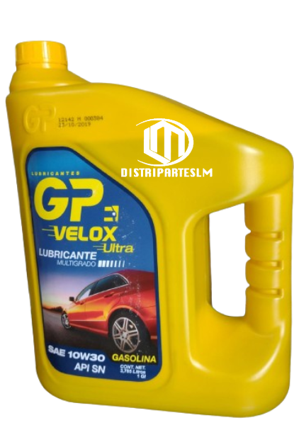 ACEITE «GP» 10W30 GALÓN VELOX ULTRA API SN – Distripartes LM