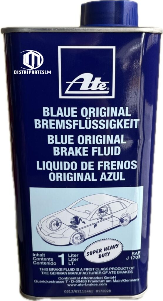 LIQUIDO DE FRENO ATE DOT-3 (COLOR AZUL) LITRO – Distripartes LM