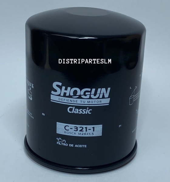C321-1SHOGUN FILTRO DE ACEITE MITSUBISHI CANTER MONTERO M26x1.5 ...