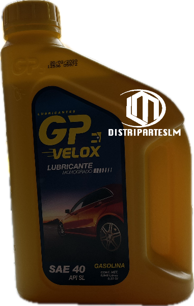 ACEITE «GP» SAE 40 CUARTO VELOX API SL – Distripartes LM