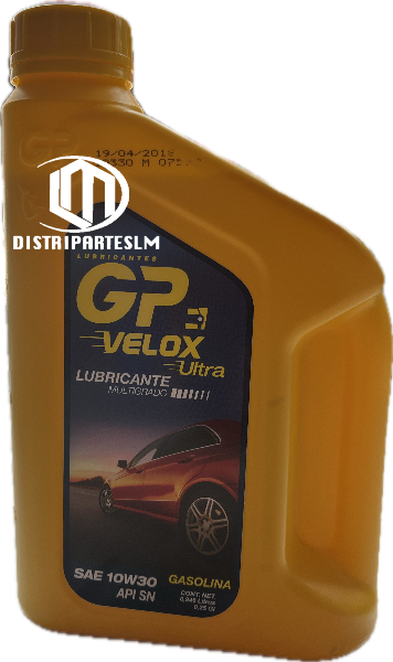 ACEITE «GP» 10W30 CUARTO VELOX ULTRA API SN – Distripartes LM