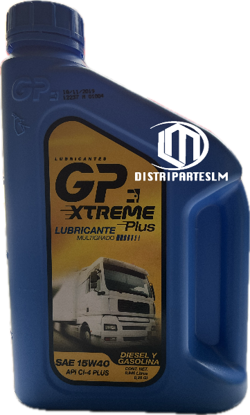 ACEITE «GP» 15W40 CUARTO XTREME PLUS CI4-PLUS – Distripartes LM