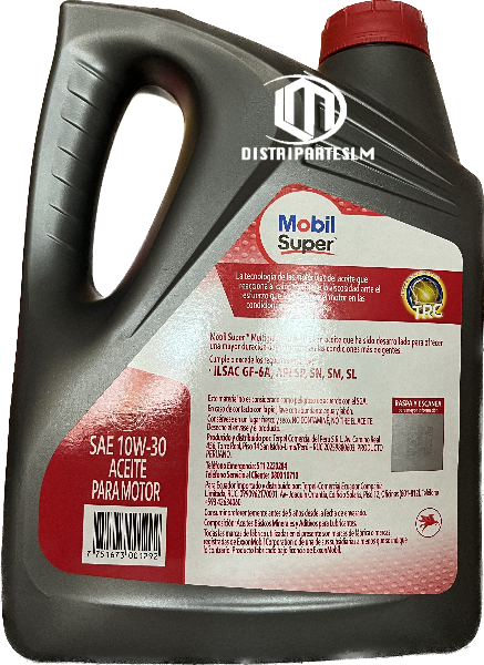 ACEITE MOBIL 10W30 GALÓN SUPER MULTIGRADO MOTOR – Distripartes LM