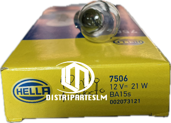 7506 FOCO 1 PUNTO 12V 21W BA15S HELLA FOCO TRANSPARESTE CAJAX10 ...