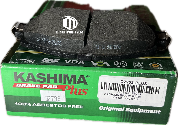 PASTILLA DE FRENO D2252 PLUS KASHIMA TOYOTA YARIS NITRO 07 CARROS ...