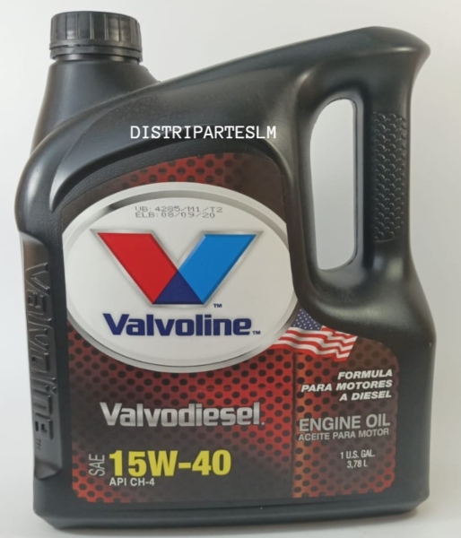 ACEITE MOTOR VALVOLINE 15W40 GALÓN VALVO DIESEL – Distripartes LM